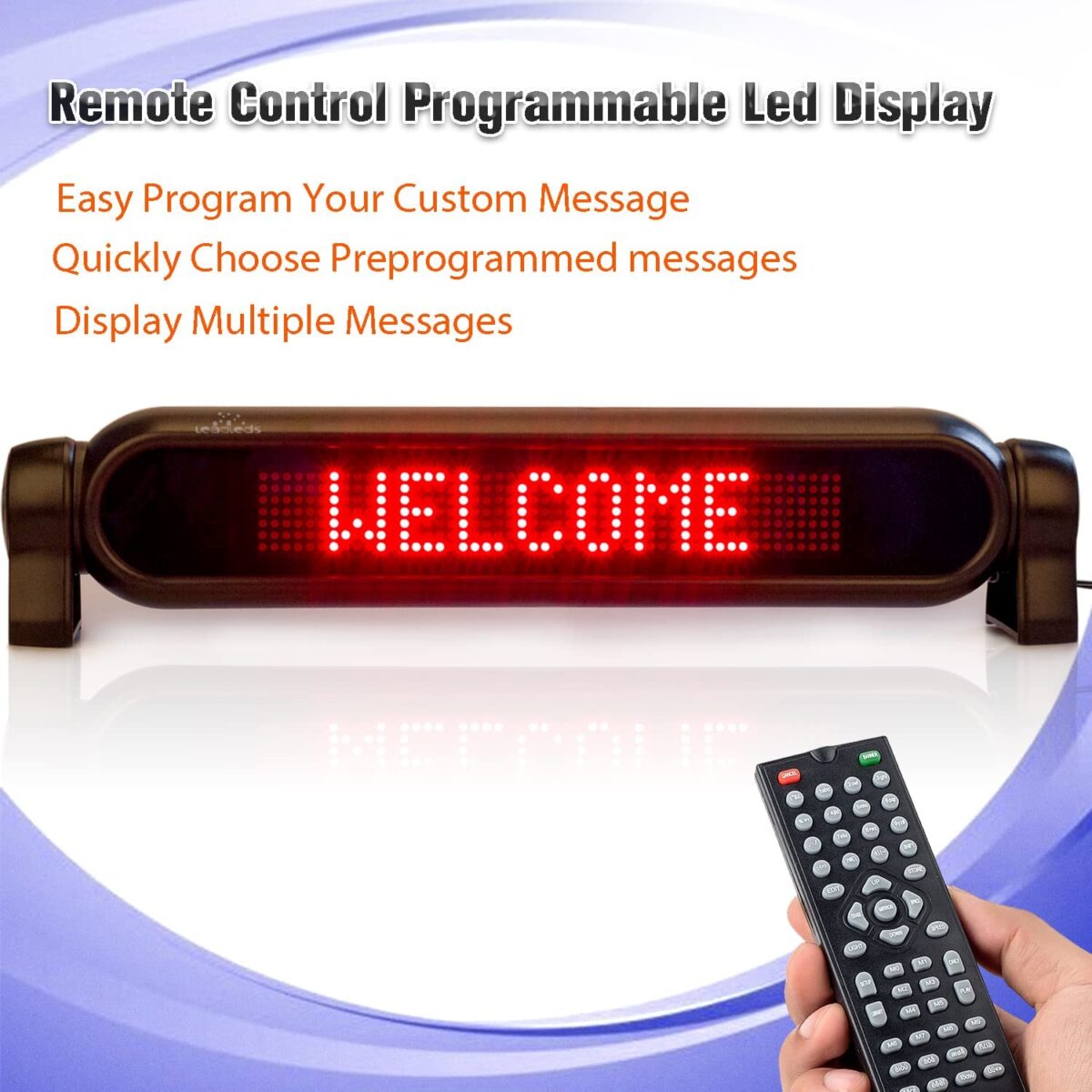 Letrero led programable para Auto 12v con Control remoto - Quitoled