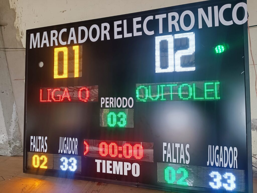 Marcador Electrónico Led con teclado o app Inalámbrica para exterior 2× ...